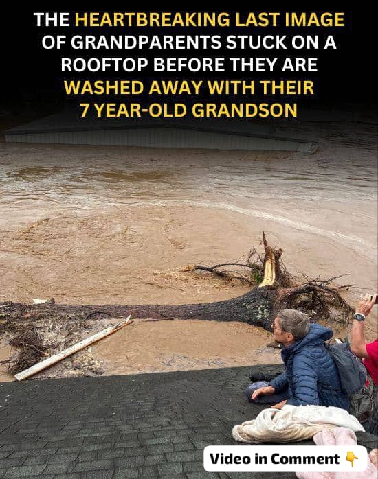 The Heartbreaking Last Image Shows Grandparents Stuck On A Rooftop Before They Are Washed Away ...