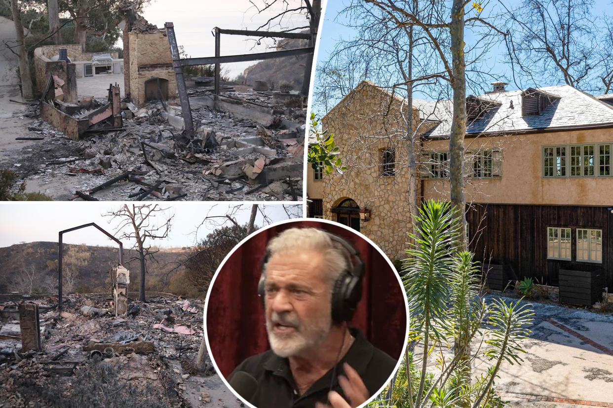 Mel Gibson’s $14.5m Malibu mansion burned down while he was filming Joe ...