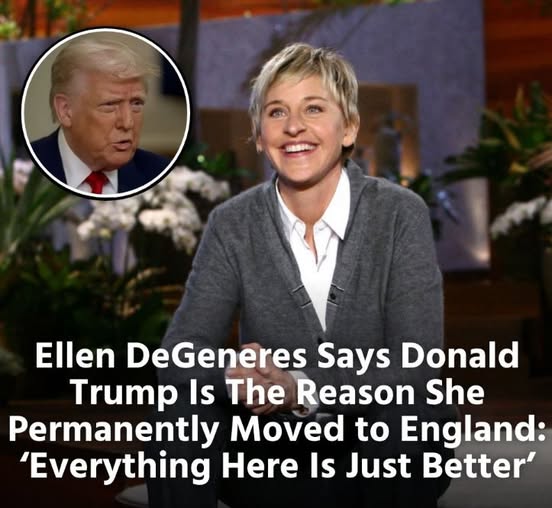 Ellen DeGeneres Says Donald Trump Is The Reason She Permanently Moved ...