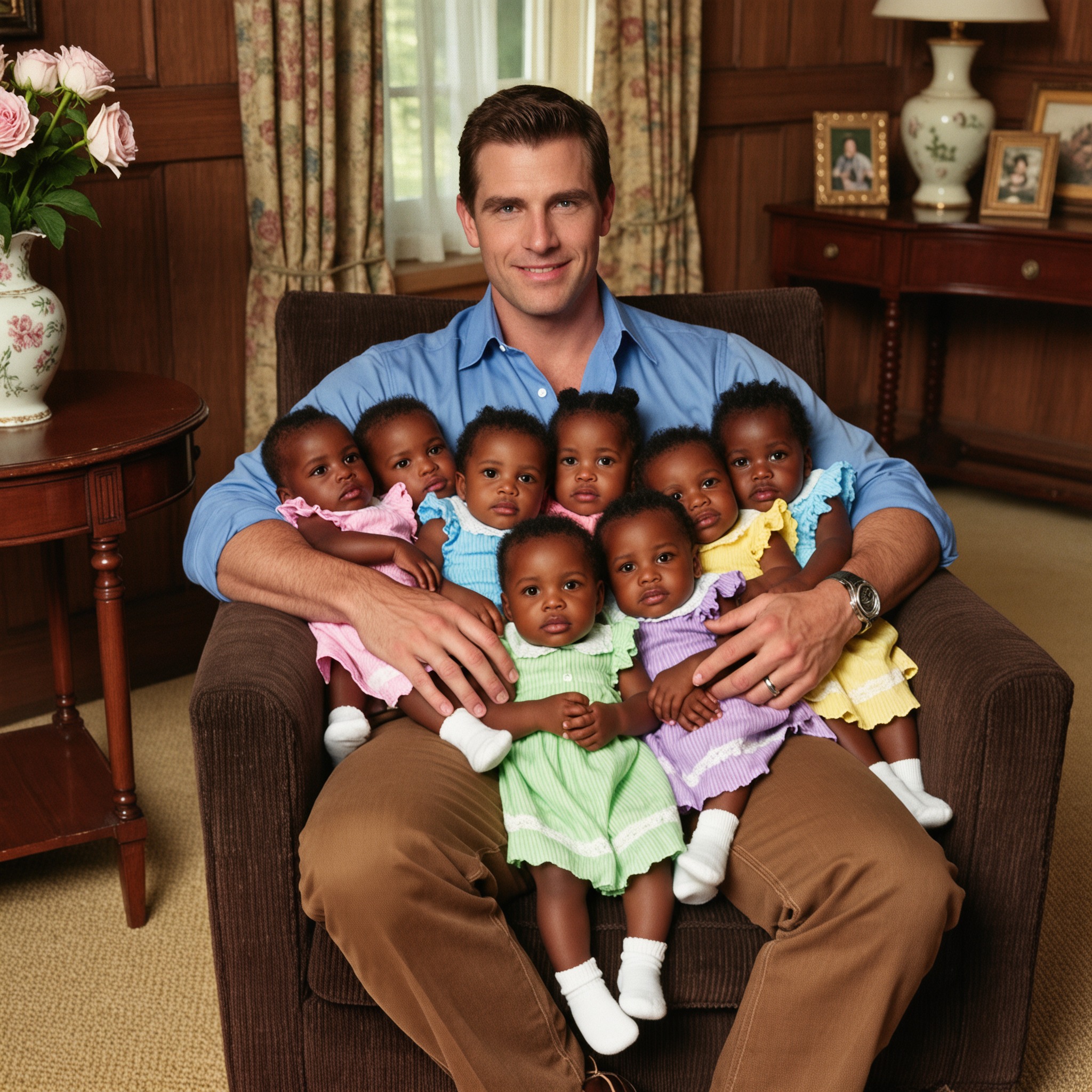 In 1979, He Adopted Nine Black Baby Girls Nobody Wanted — 46 Years ...